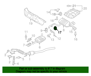 2004-2018 Audi Exhaust System Hanger 8D0-253-147-E | Audi USA Parts