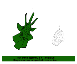 1998-2009 Jeep Fan 52079654AE | Mopar Parts Canada