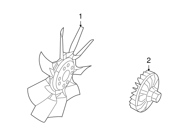 1998-2009 Jeep Fan 52079654AE | Mopar Parts Canada