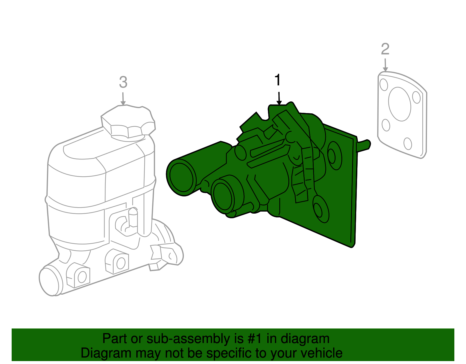 1999-2008 GM Power Brake Booster Assembly 19371354 GM | GMPartsDirect.com