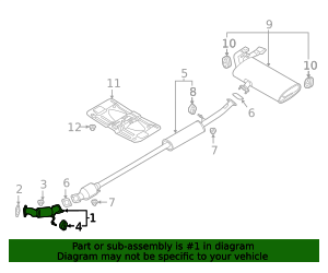 2018-2021 Hyundai Tucson Front Pipe 28610-F1030 | QuirkParts