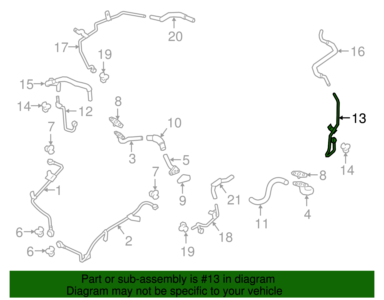 2017-2020 Infiniti Q60 Water Inlet Pipe 14499-5CA0B | Infiniti of ...