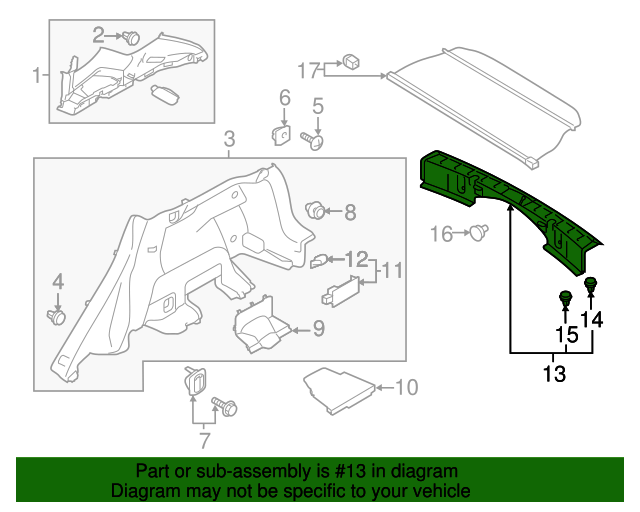 2018-2021 Subaru Crosstrek Sill Trim 94026FL030VH | TascaParts.com
