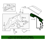 2018-2021 Subaru Crosstrek Sill Trim 94026FL030VH | TascaParts.com