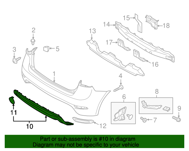 86695-A7500 - Lower Cover 2014-2018 Kia Forte5 | Kia.Parts Store