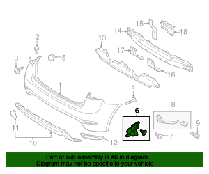 86652-A7500 - Guard 2014-2018 Kia Forte5 | Kia.Parts Store