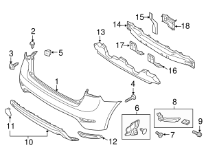 86695-B0510 - Lower Cover 2017-2018 Kia Forte5 | Kia.Parts Store