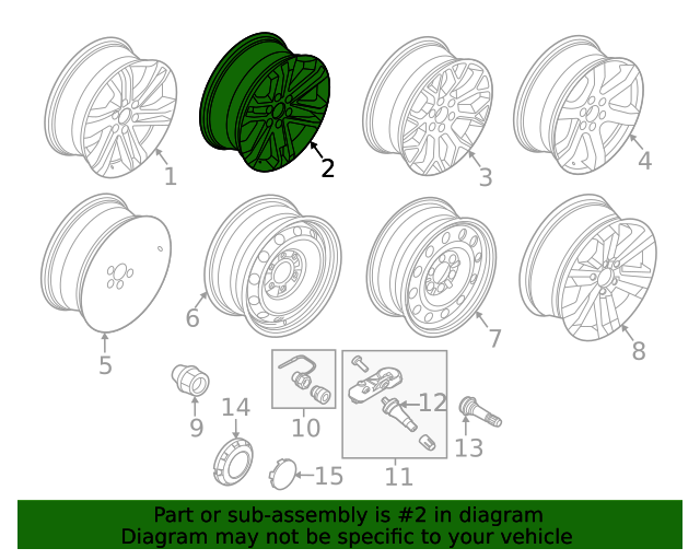 ML3Z-1007-EA - Wheel Assembly - 2021 Ford F-150 | Lasco Auto Parts
