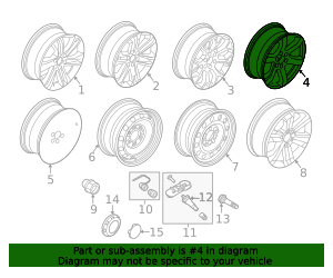 ML3Z-1007-KA - Wheel Assembly - 2021-2023 Ford F-150 | Eastgate Ford Parts