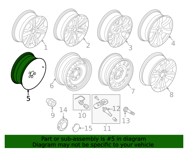 2021-2023 Ford F-150 Wheel Assembly ML3Z-1007-LA | OEM Parts Online