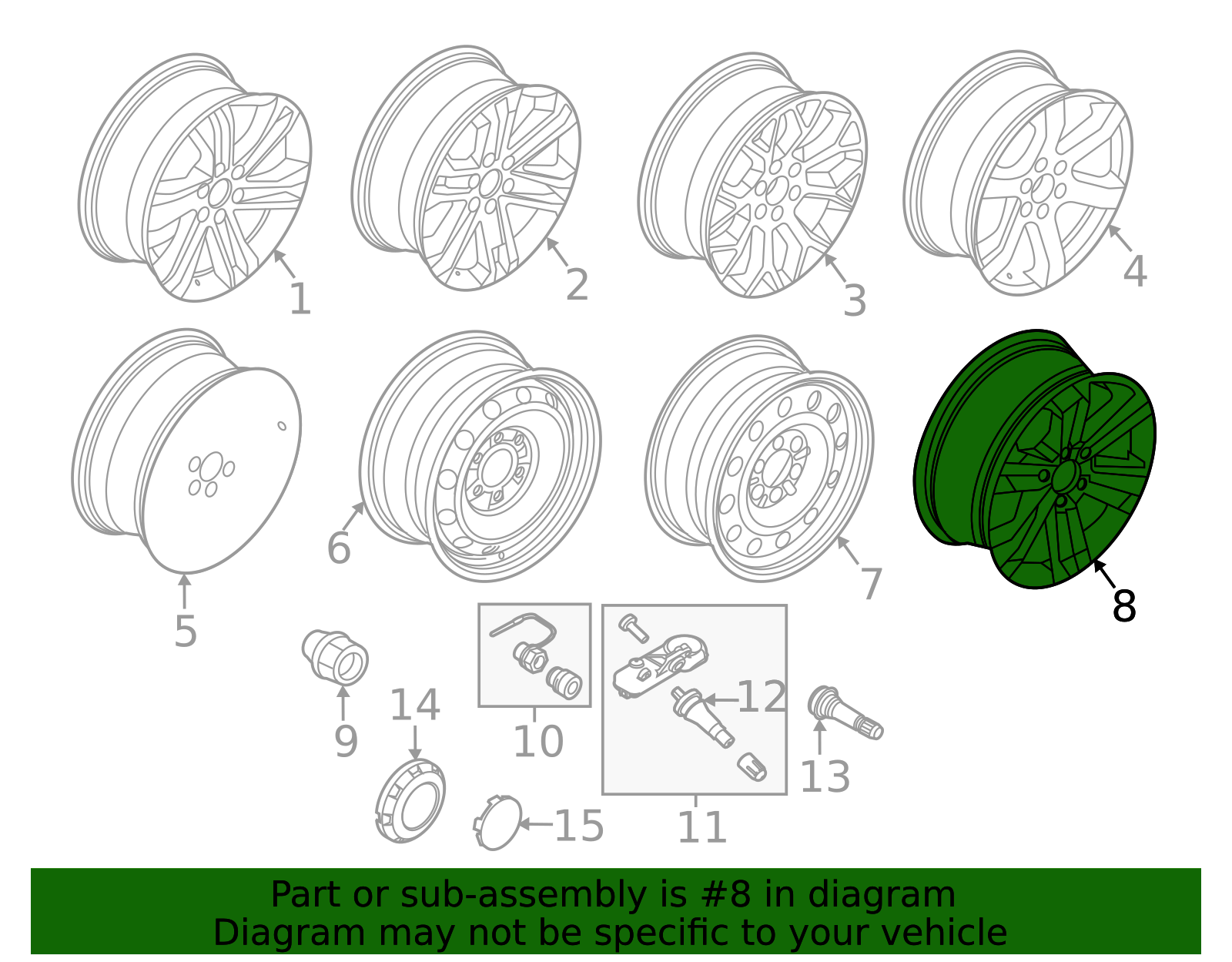 Genuine OEM Ford Part - Wheel Assembly KL3Z-1007-F | Genuine OEM Ford ...