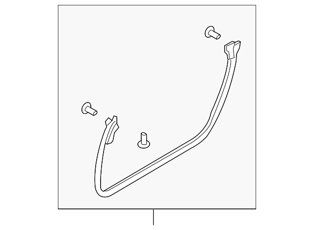 2003-2008 Nissan 350Z Lower Weather-Strip 80831-CD001 | TascaParts.com