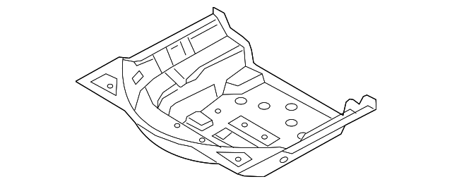 Rear Floor Pan - Audi (8W0-802-088-C) | Audi USA Parts
