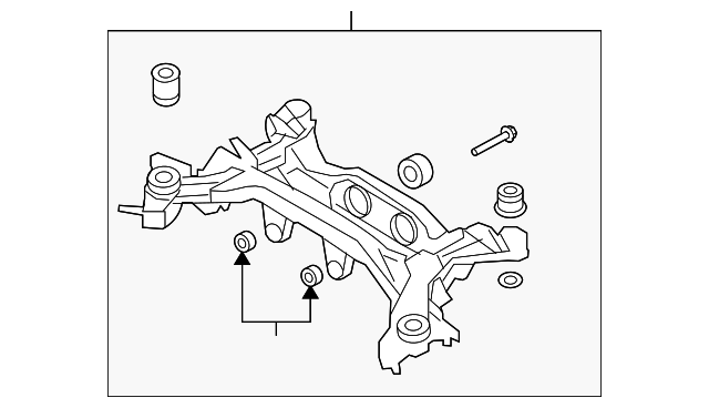 2007-2009 Hyundai Santa Fe Cross-Member 55400-2B050 | OEM Parts Online