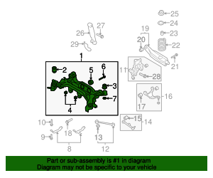 2007-2009 Hyundai Santa Fe Cross-Member 55400-2B050 | OEM Parts Online
