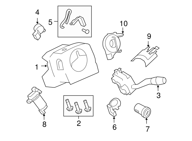 2008-2010 Ford Shroud 7C3Z-3530-BB | TascaParts.com