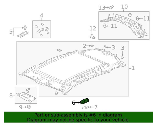 2019-2021 Acura RDX Base, R *YR552L* (Alluring Ecru) 34403-TJB-A01ZA ...