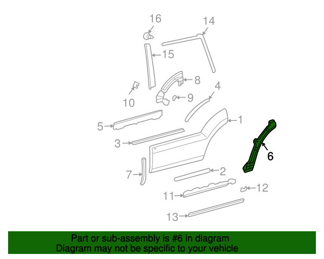 2003-2009 Lexus GX470 Lower Cladding Retainer 75869-60030 | OEM Parts ...