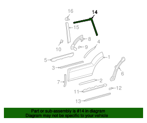2003-2009 Lexus GX470 Black Out Tape 75924-60010 | OEM Parts Online