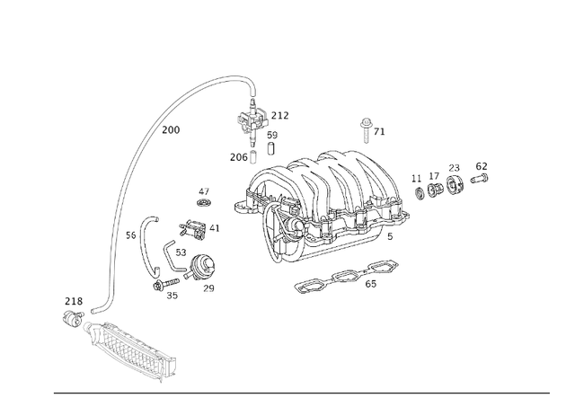 1998-2005 Mercedes-Benz Intake Manifold 112-140-21-01 | Mercedes-Benz Parts