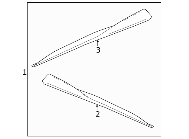 2020-2022 Chevrolet Corvette Rocker Molding 85130368 GM | GMPartsDirect.com