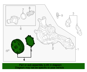 2016-2022 GM Engine Water Pump Housing with Pump 12700555 GM ...