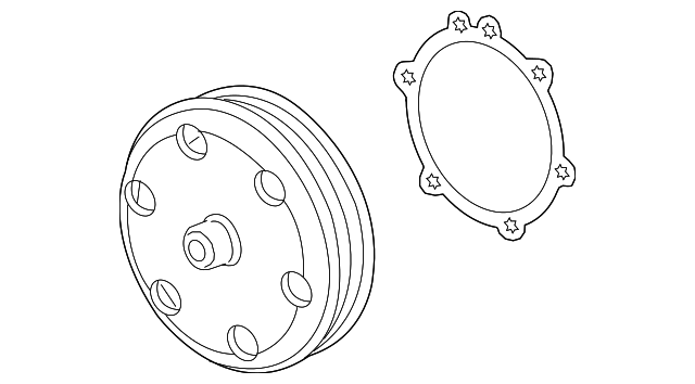 2016-2022 GM Engine Water Pump Housing with Pump 12700555 GM ...