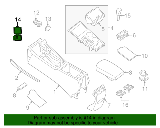 28023-9HT0A - Auxiliary Jack - 2017-2018 Nissan Altima | Nissan OEM ...