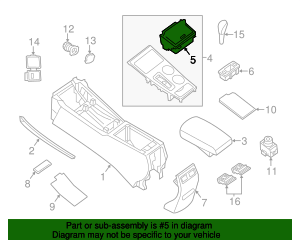 2016-2017 Nissan Altima Storage Compartment 96924-9HS1A | Temecula ...