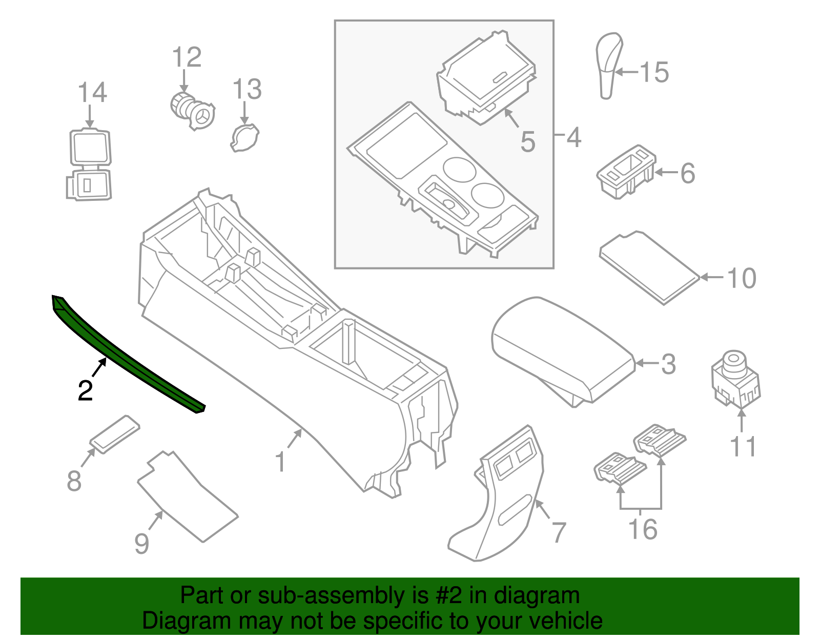 96906-9HS1A - 2016-2018 Nissan Altima - Side Trim | Anicra Nissan Parts