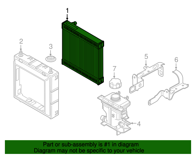 17118620207 - 2016-2020 BMW Auxiliary Radiator (17-11-8-620-207) | BMW ...