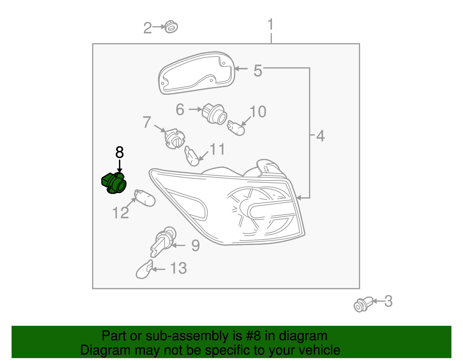2007-2012 Mazda CX-7 Socket gg2m513g7 | Retail Performance Auto Parts