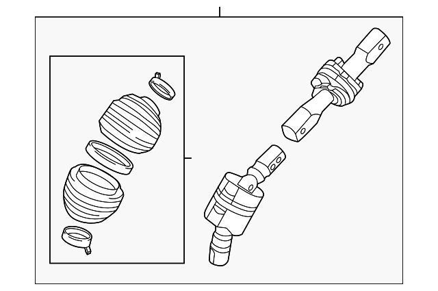 2015-2020 GM Intermediate Steering Shaft 84321748 GM | GMPartsDirect.com