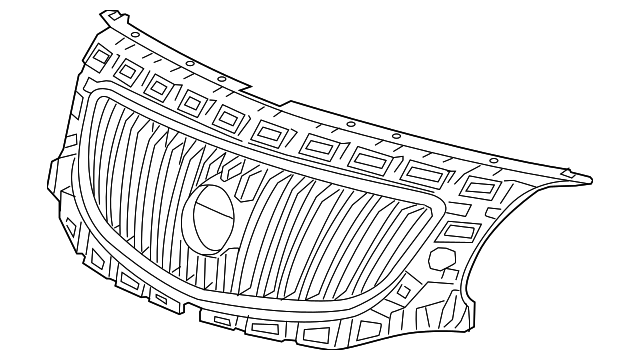 Matte Chrome Front Grille with Tri-Shield Emblem, Cover, Adapter ...