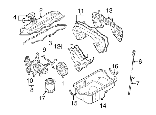 1985-2004 Nissan Oil Pan Gasket 11121-14Y10 | TascaParts.com