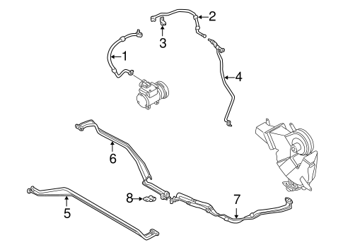 Rear AC Lines for 2005 Kia Sedona | Kia.Parts Store