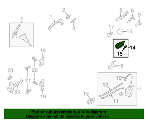 2013-2017 Hyundai Elantra GT Handle Bezel 82621-A5000-RY | OEM Parts Online