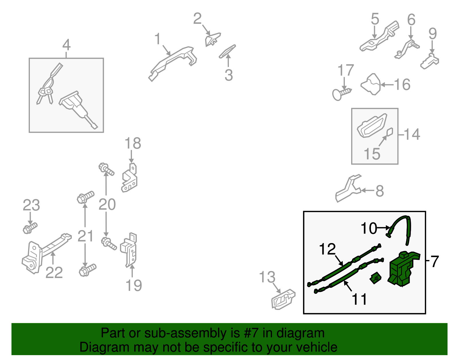 2013-2017 Hyundai Elantra GT Latch Assembly 81320-A5010 | OEM Parts Online