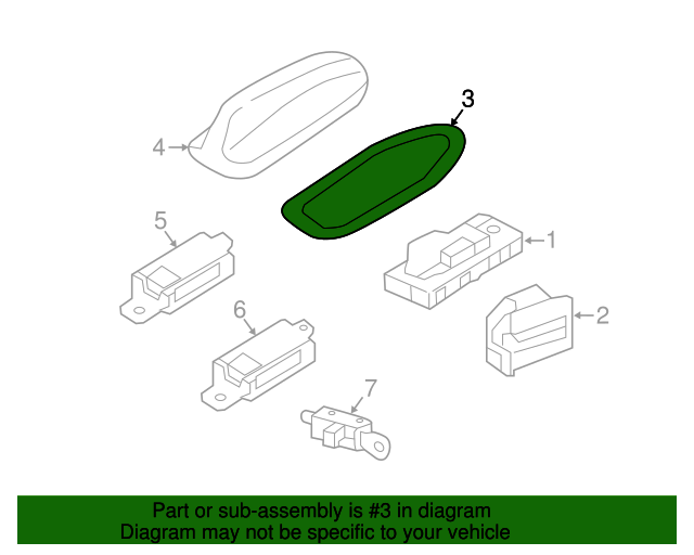 2016-2024 Volvo Antenna Gasket 31383678 | TascaParts.com