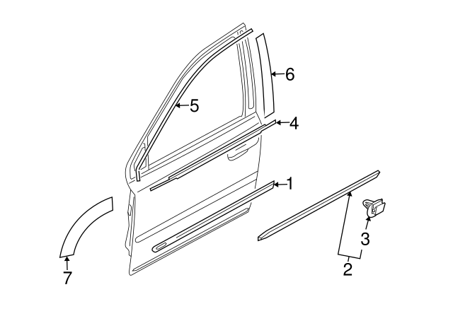 2003-2014 Volvo XC90 Belt Weather-Strip 30753850 | OEM Parts Online
