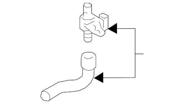 2020-2025 Toyota 2020-2024 Toyota - By-Pass Hose 16260-F0100 | Sparks Parts