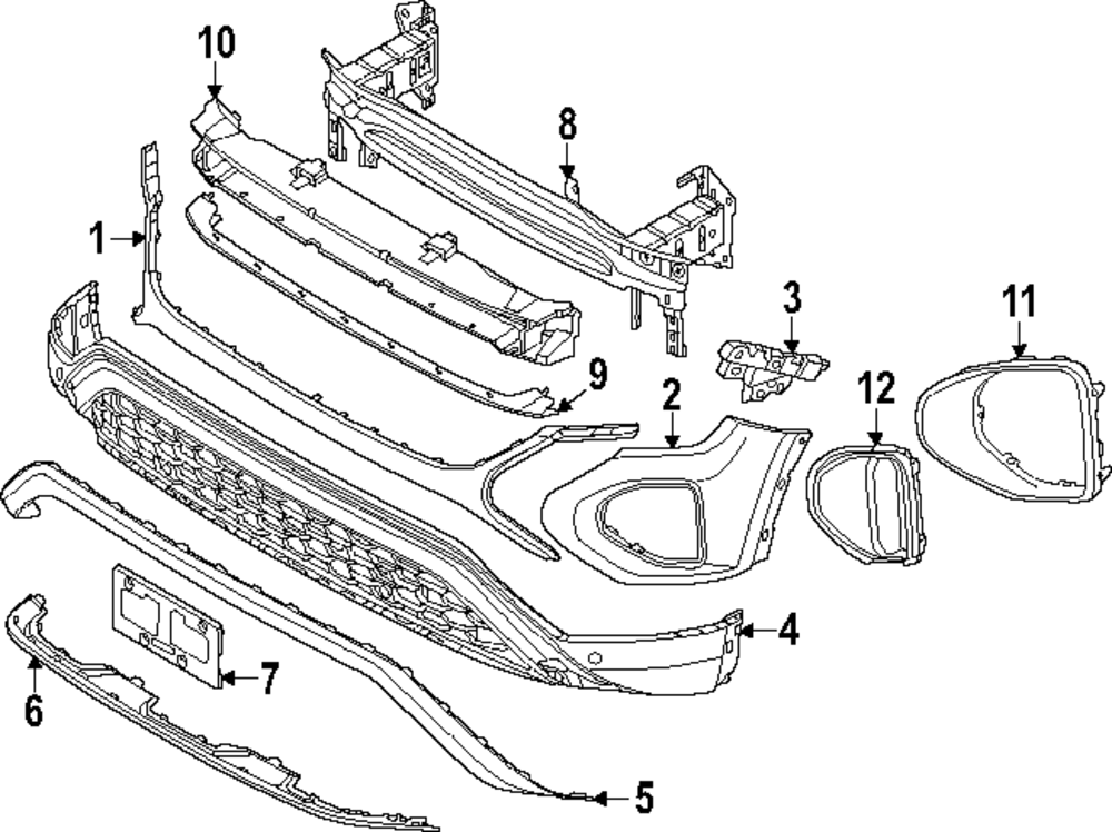 2024-2025 Volkswagen Bumper Cover 3CN-807-221-F-GRU | QuirkParts