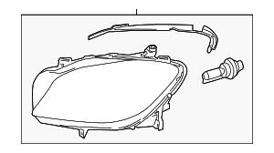 2013-2016 Mercedes-Benz Headlamp Assembly - Left - Xenon 166-820-57-61 ...