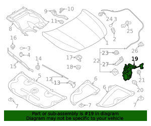 57310AN00C - Latch 2020-2024 Subaru | Shop Subaru Parts Direct