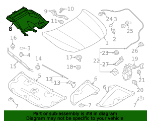 57253AN02A - Duct 2020-2025 Subaru Outback | Subaru Factory Parts Online