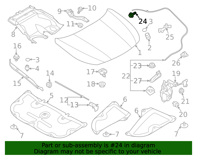 047406120 - Engine Control Module (ECM) Screw - 2017-2023 Subaru ...