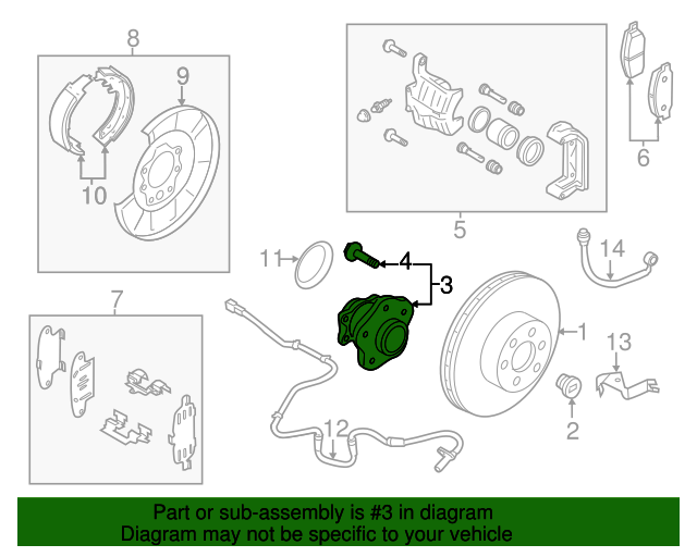 43202-3JA0C - Hub Assembly 2015-2024 Nissan | Nissan Parts ...