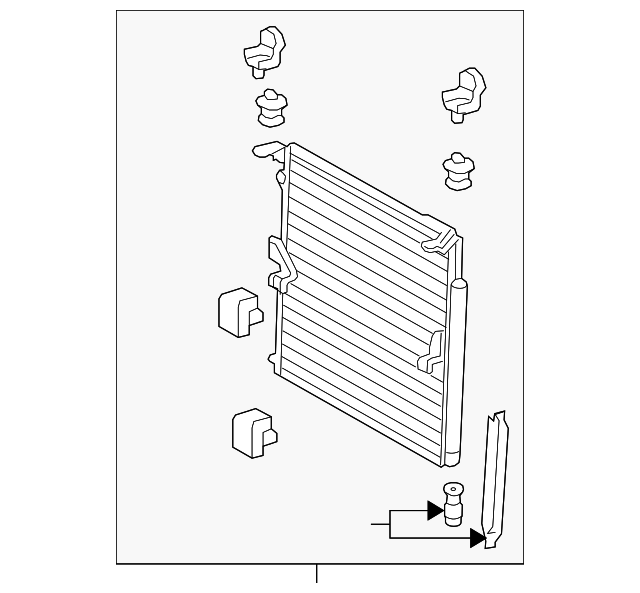 884A0-60020 - Condenser Assembly 2021-2023 Lexus GX460 | Longo Lexus Parts