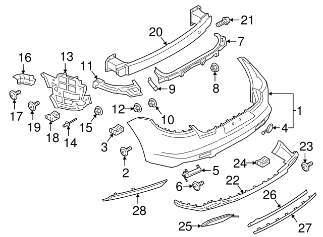 2005-2024 Porsche Ft Fender Liner U-Nut N-912-425-01 | OEM Vehicle Parts
