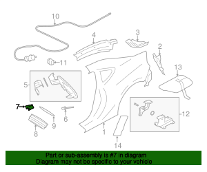 2013-2020 Toyota Fuel Door Spring SU003-01474 | Toyota Parts Center